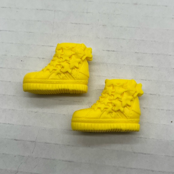Barbie | Toys | Barbie Doll Stars Yellow High Top Sneakers | Poshmark